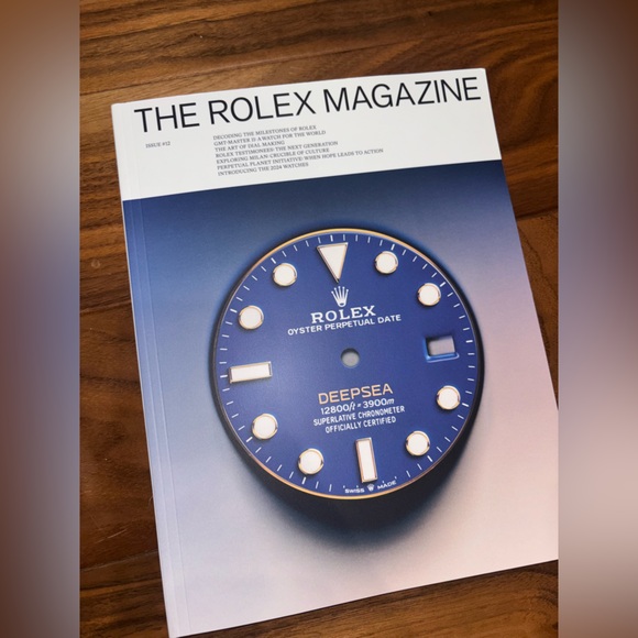 Rolex | Other | Rolex Magazine Brand New Cover W Blue Dial | Poshmark